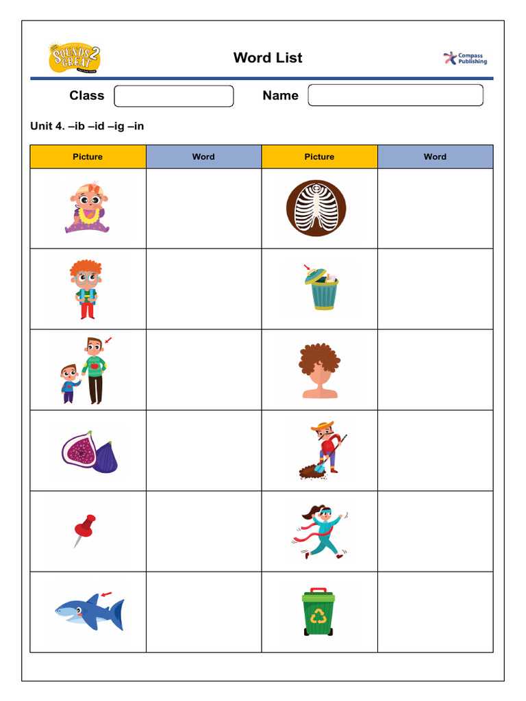 Sound Great 2nd Edition - 2 - Word List - EN | PDF