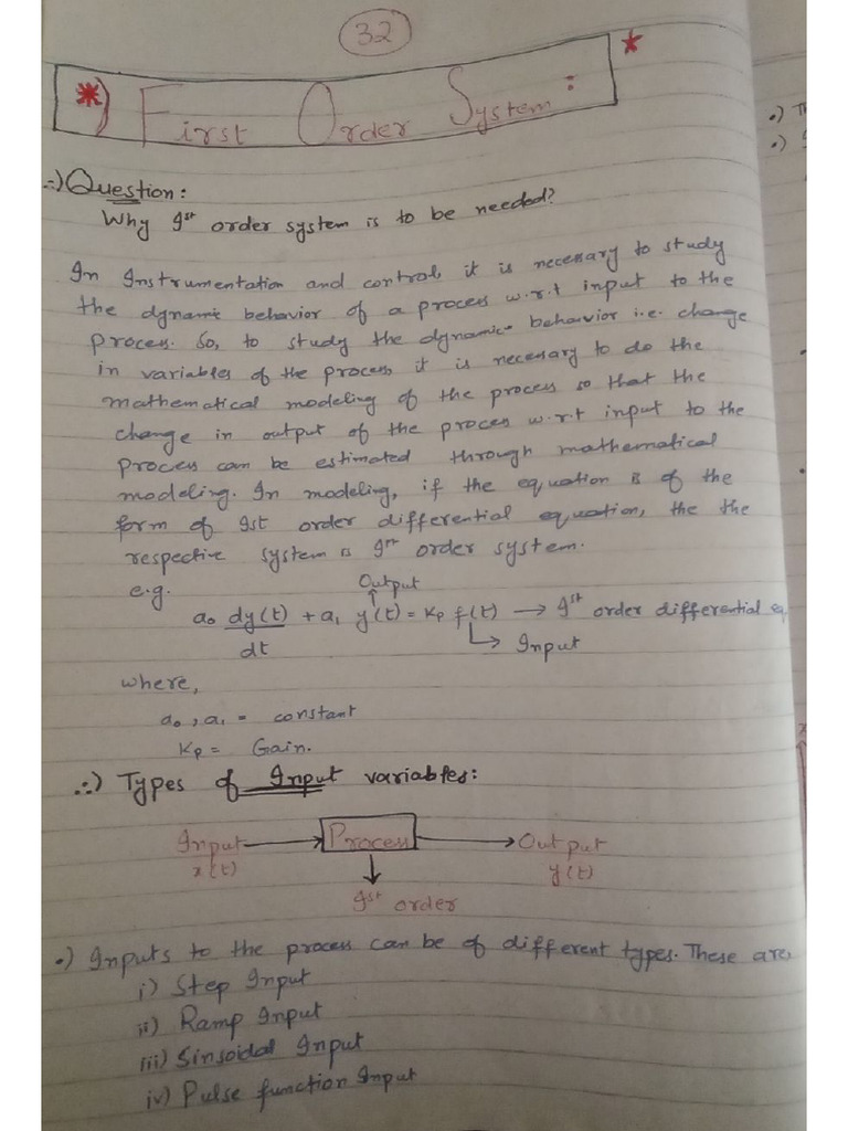 1st Order System | PDF