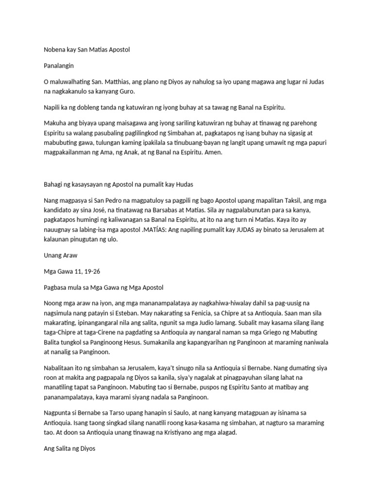 Nobena Kay San-WPS Office | PDF