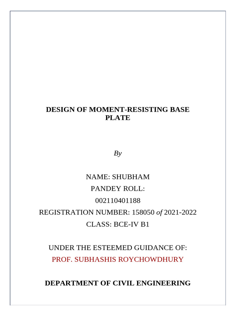 Major Project - Shubham Pandey 2 | PDF | Strength Of Materials | Bending
