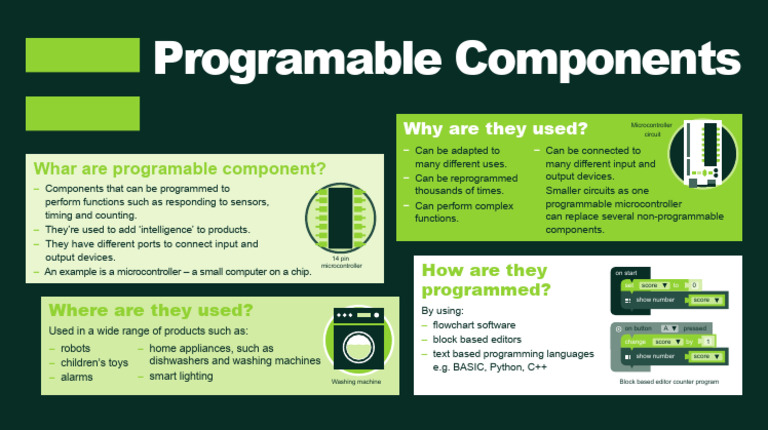 Programmable Components Guide | PDF | Microcontroller | Electrical ...