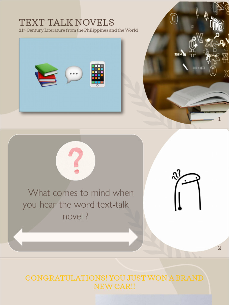 Text Talk Novels | PDF | Narrative | Conversation