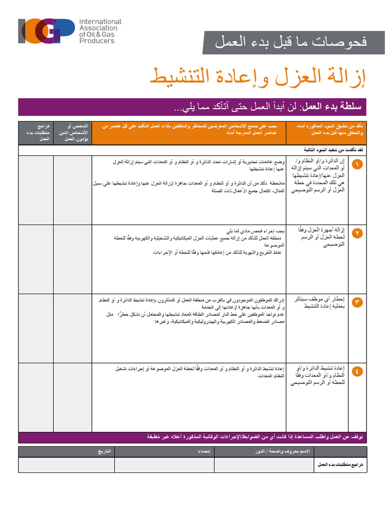 SWC - De-Isolation - Re-Energizing - ARABIC | PDF
