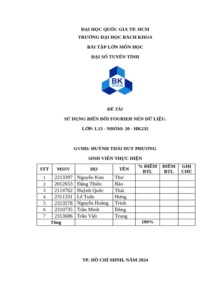 BTL ĐSTT | PDF
