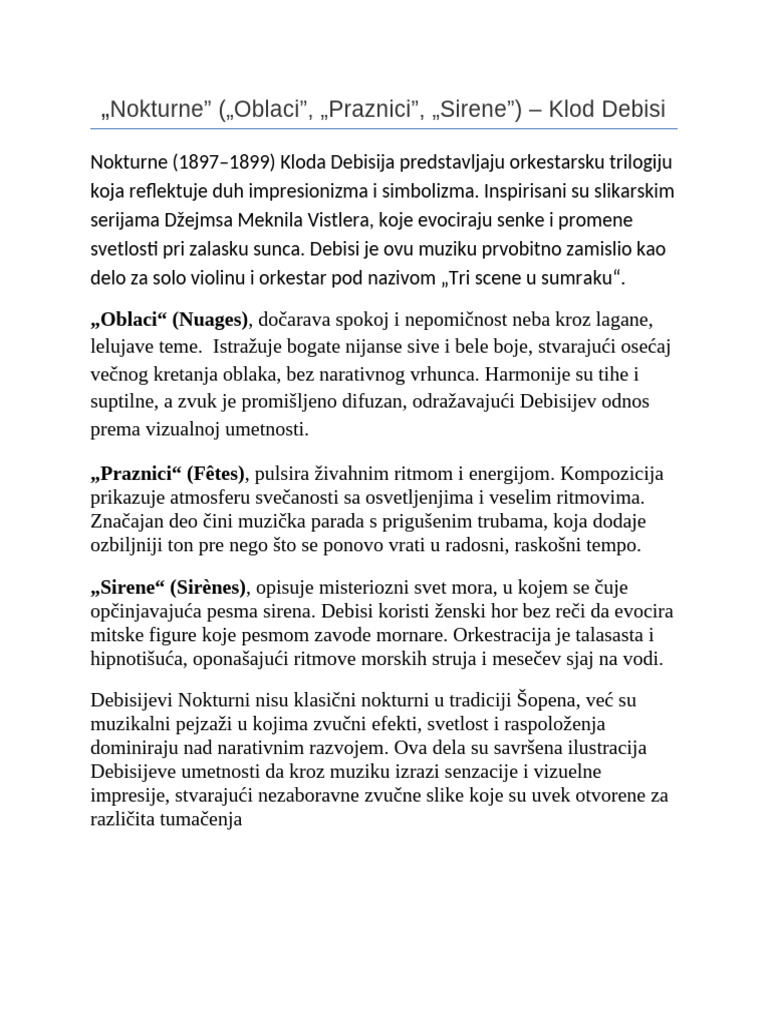 Nokturne | PDF