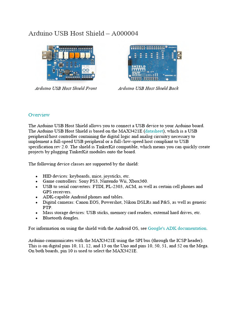 Arduino - A000004 - Datasheet | PDF | Usb | Arduino