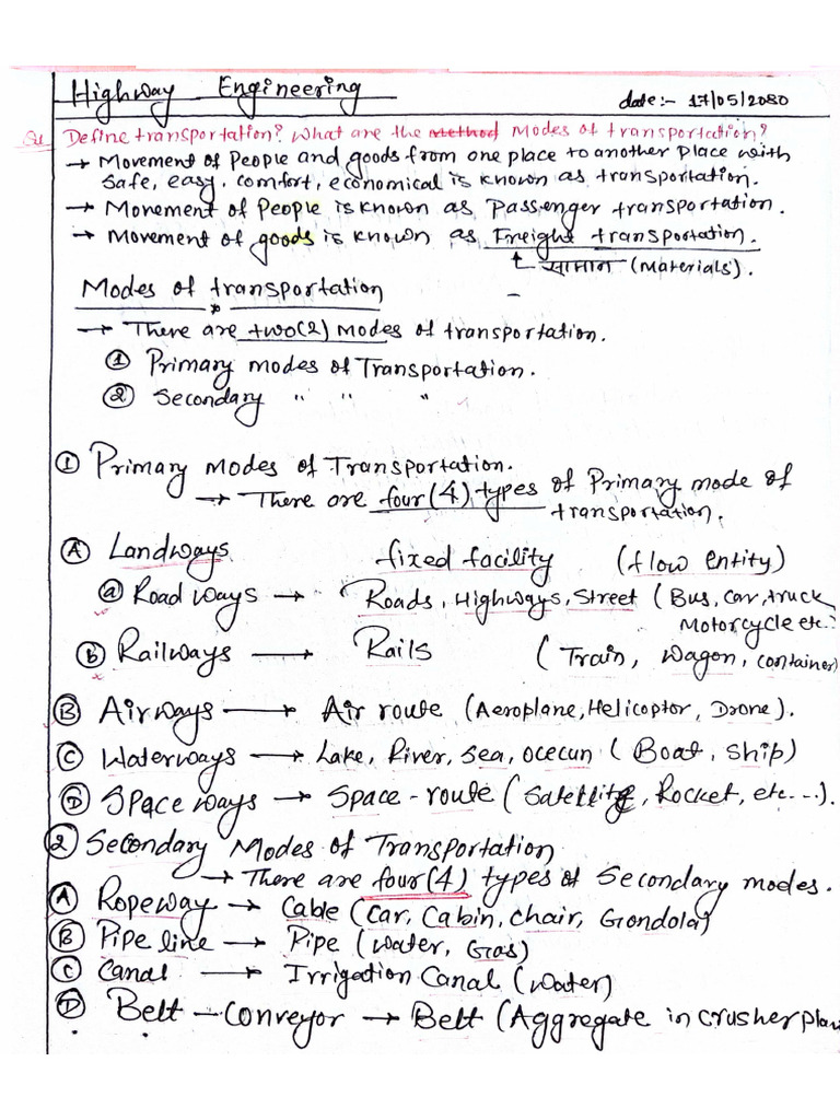 Highway Engineering (Loksewa Notes) | PDF