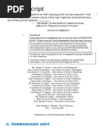 Araw NG Pagkilala 2017 Emcee Script | PDF