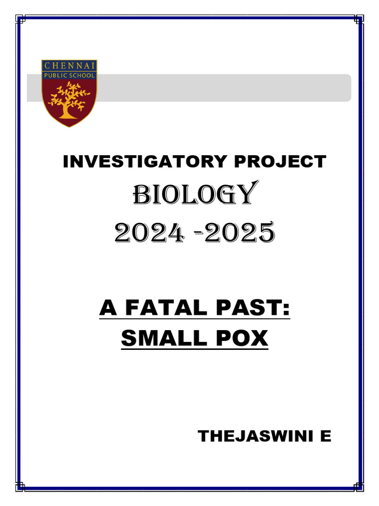 Cover Page - Bio Project | PDF