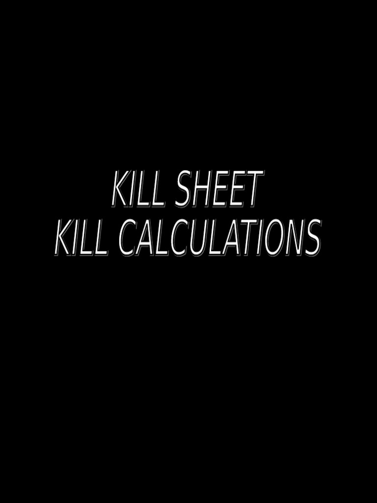 09 Kill Calculations | PDF