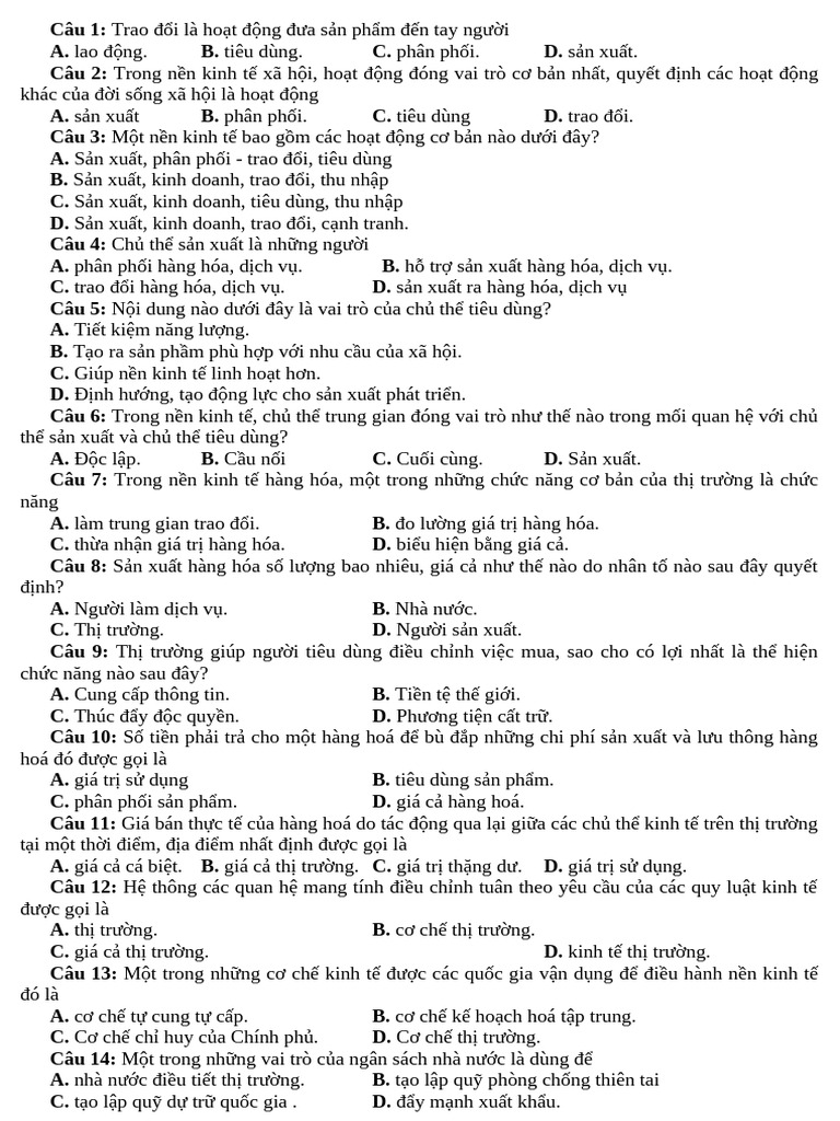 Ôn Tập 10 Gdktpl | PDF