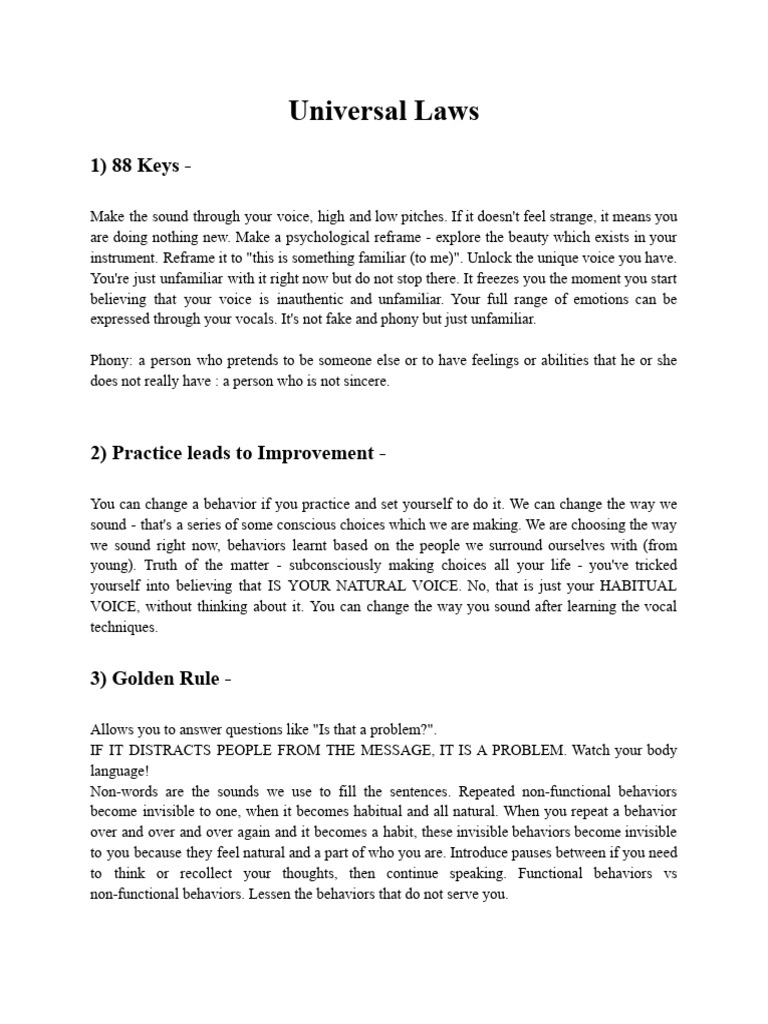 Universal Laws | PDF | Science & Mathematics