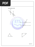 Class 7 Math Worksheet: Lines & Angles | PDF | Angle | Trigonometry