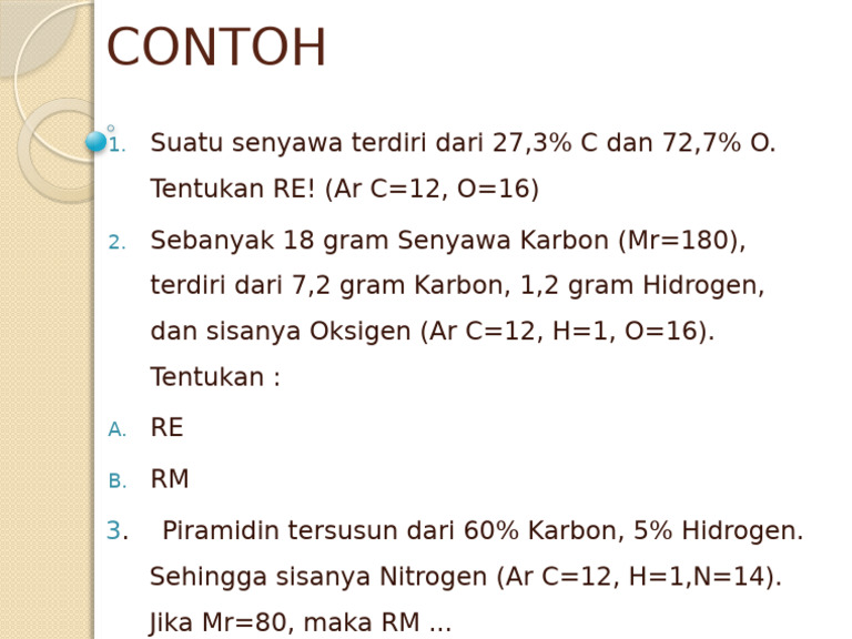 Contoh Re Dan RM | PDF