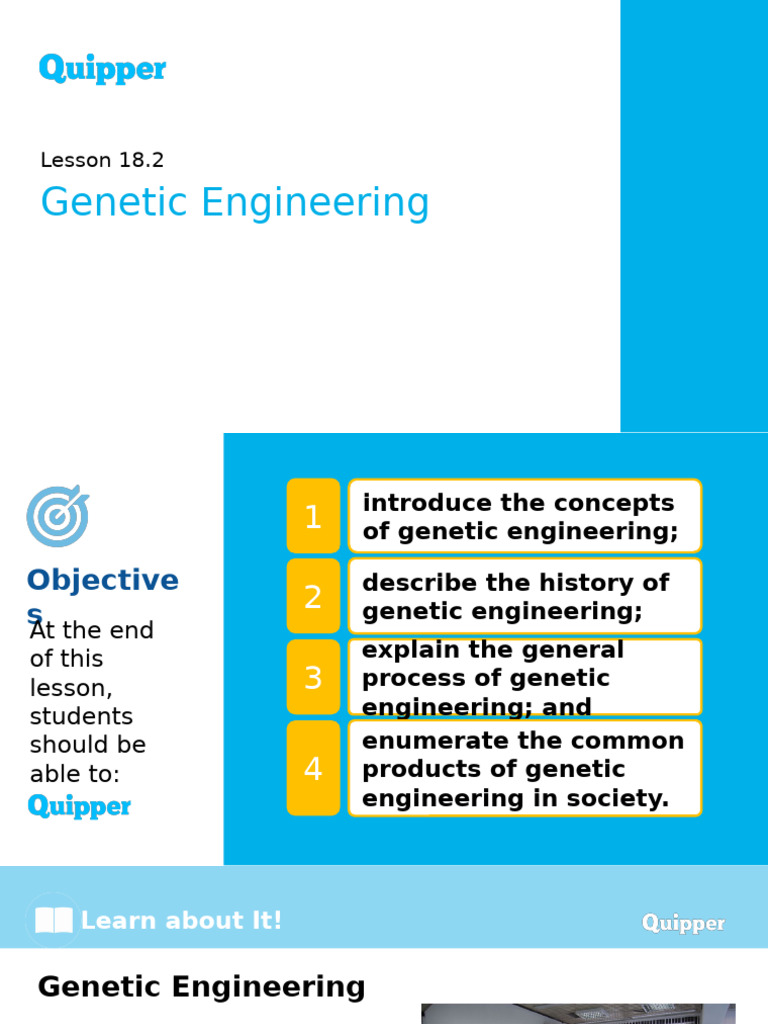 Overview of Genetic Engineering Concepts | PDF | Genetic Engineering ...