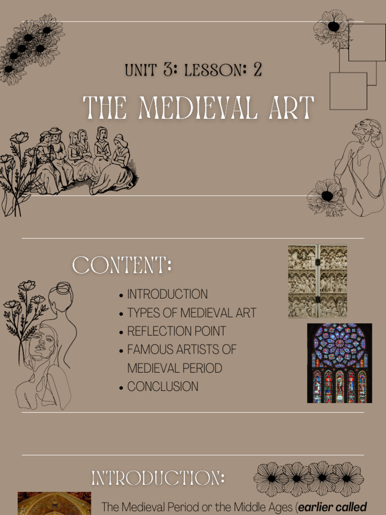 Unit 3 Lesson 2 Medieval Art | PDF | Mosaic | Medieval Art