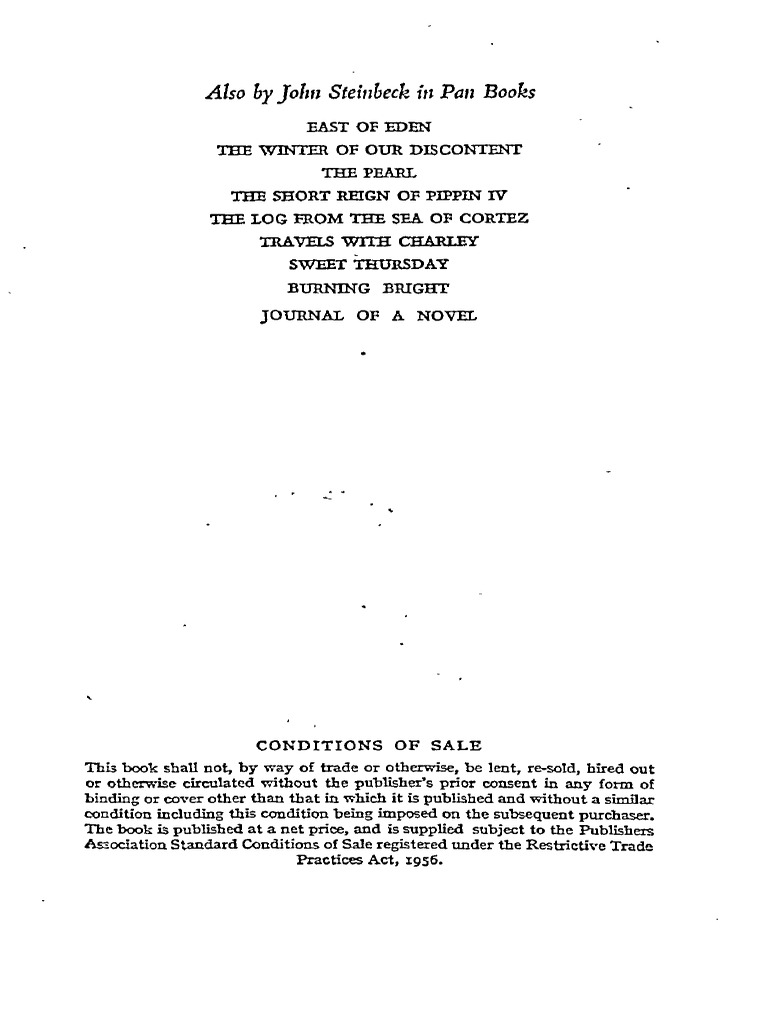 Steinbeck The Moon Is Down | PDF