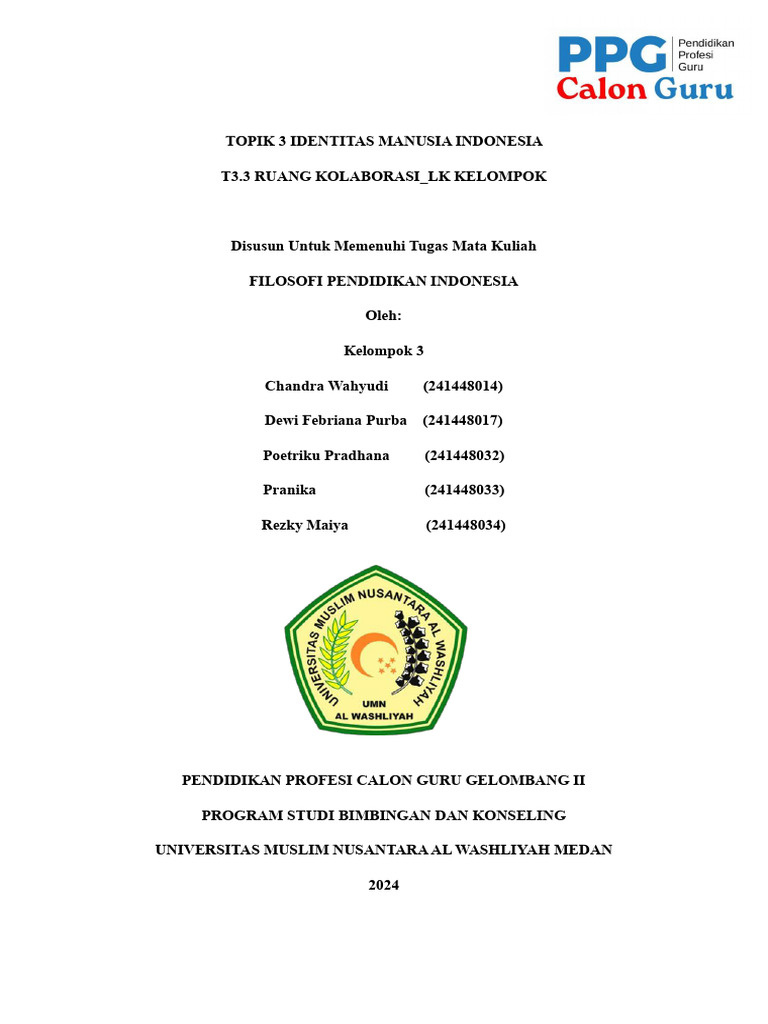 T3 Ruang Kolaborasi - Tugas Kelompok 3 - FPI | PDF | Ilmu Sosial