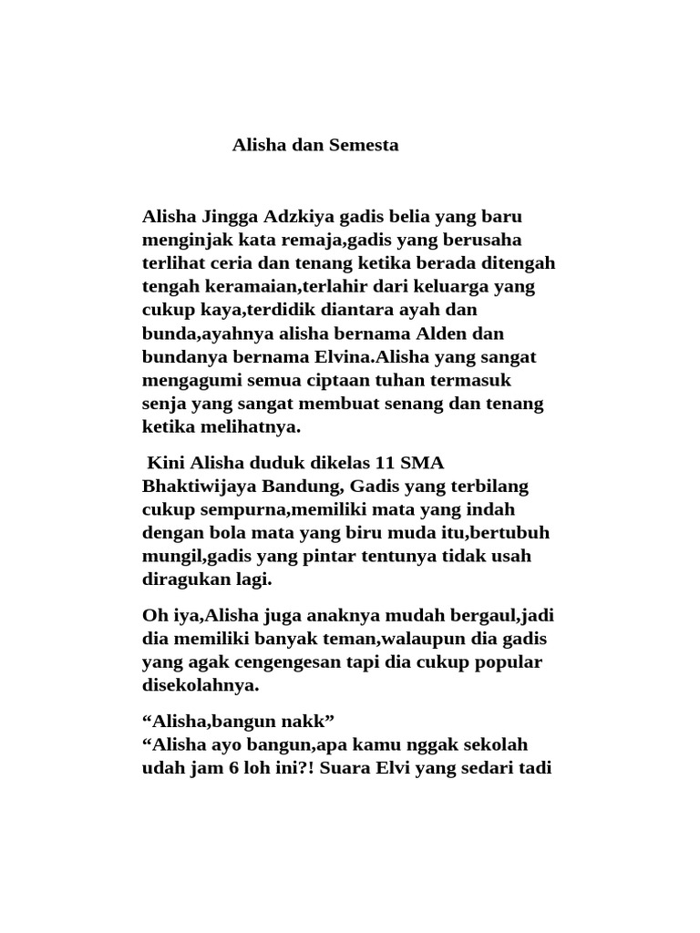 Alisha Dan Semesta | PDF