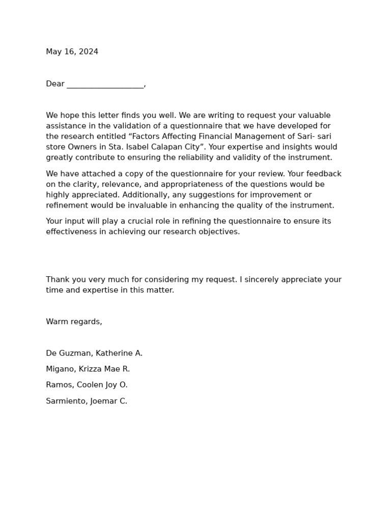 Validate Letter Ni Katrina | PDF