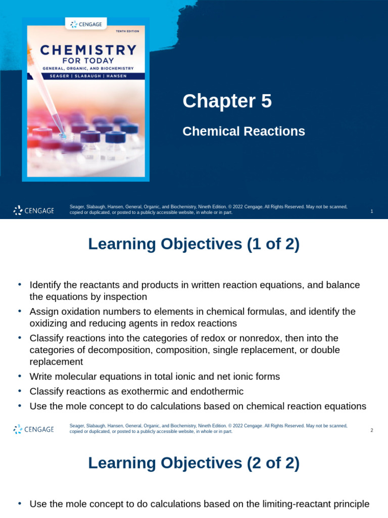 4 Chemical Reactions | PDF | Chemical Reactions | Redox