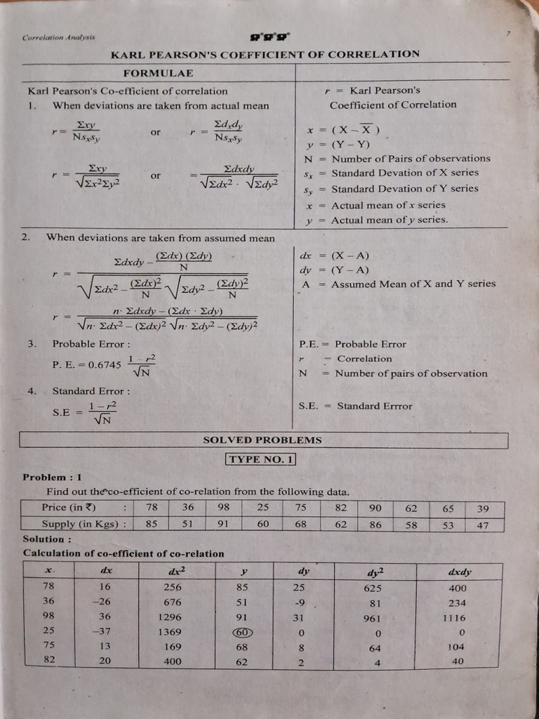 Bcom Advance Statistics Unit 1 Correlation Analysis | PDF Bcom Advance Statistics Unit 1 Correlation Analysis | PDF