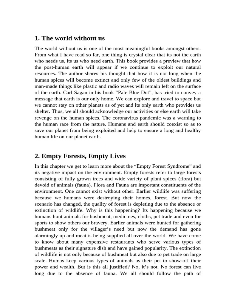 ENVIRONMENT COURSE | PDF | Climate Change | Biodiversity