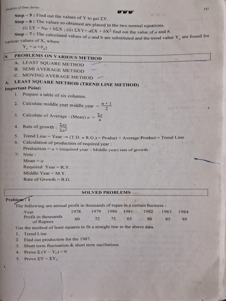Adv Statistics Unit 4 Time Series Analysis | PDF