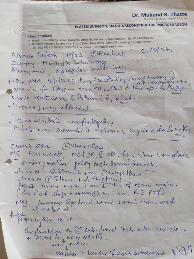 Doctors First Consultation Report | PDF