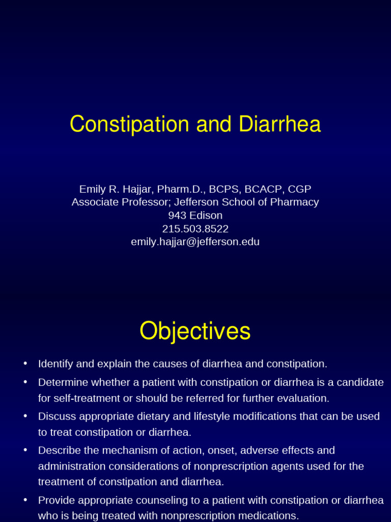 Constipation Amp Diarrhea F12 1 | PDF | Diarrhea | Dehydration