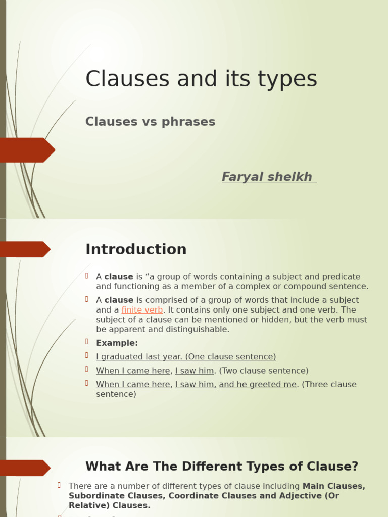 Clauses and Its Types 25032023 085856pm | PDF | Clause | Adjective