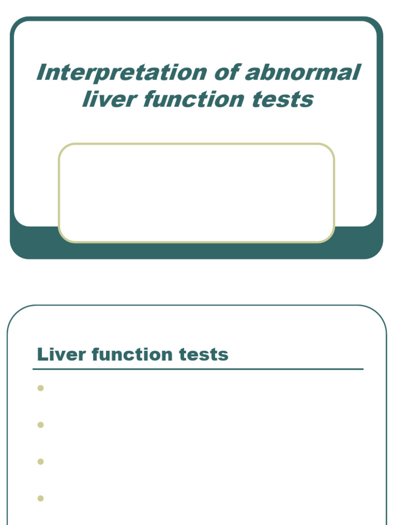 11a. Liver Function Tests 2 PDF | PDF | Alanine Transaminase | Liver