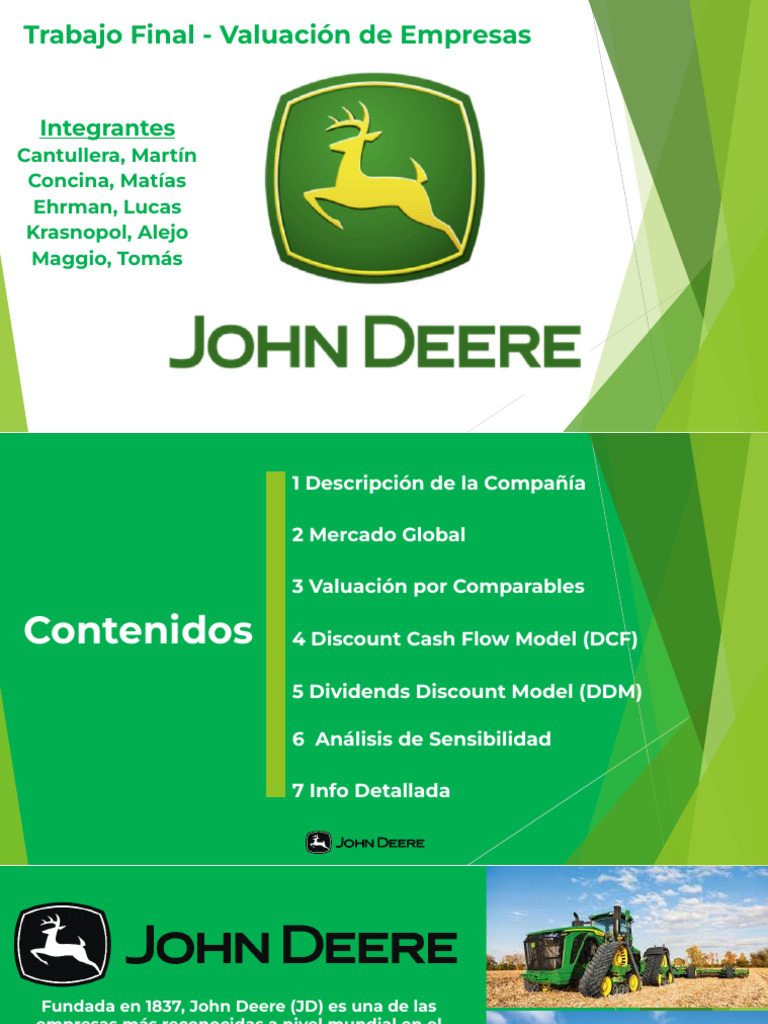 John Deere - Val. | PDF | Compartir (Finanzas) | Business