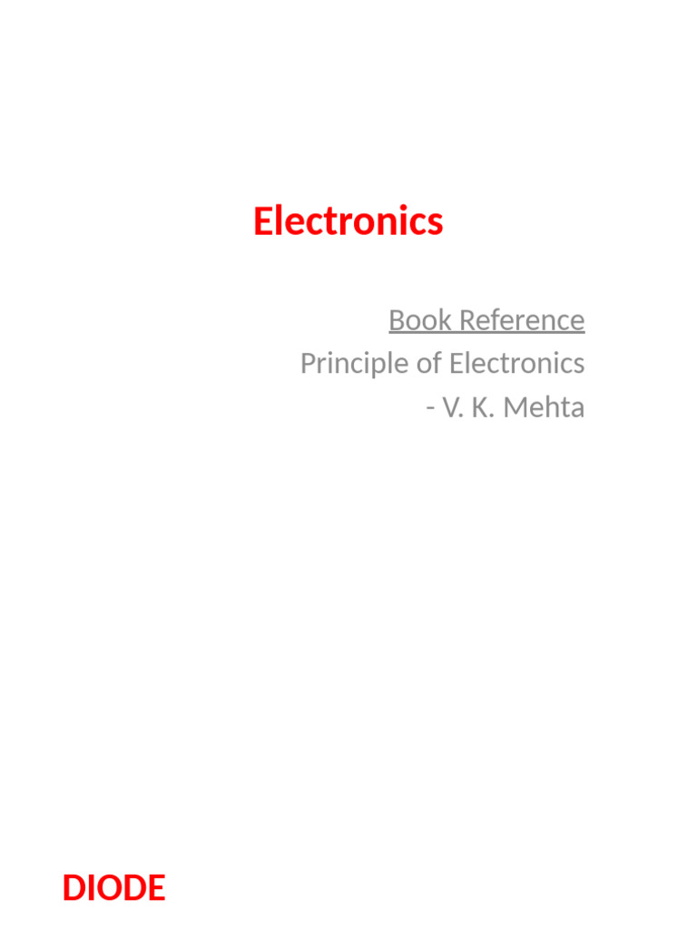 01. 2_Diode | PDF | Rectifier | Diode