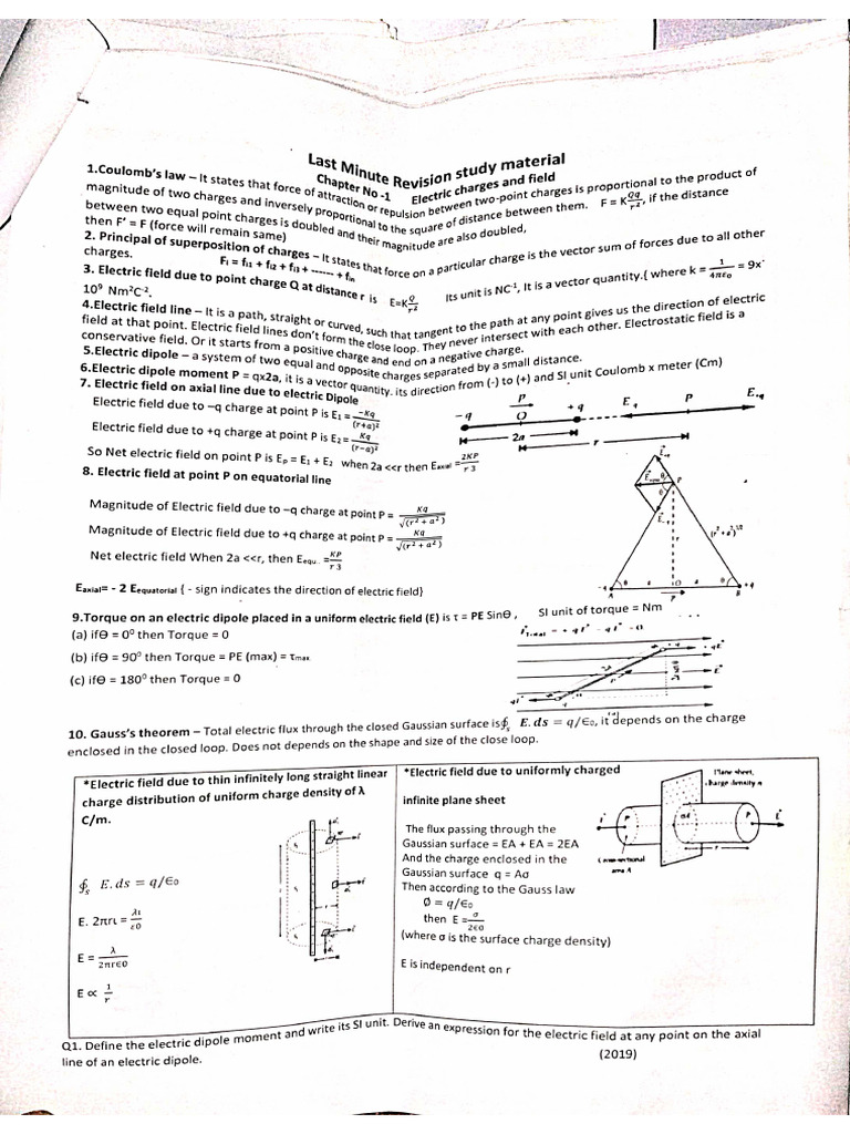 Minimum Learning Material For Physics | PDF