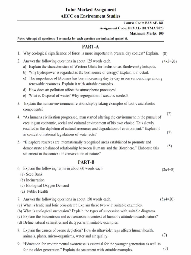 BEVAE 181 EM 23-24 @assignment - Solved - IGNOU PDF | PDF