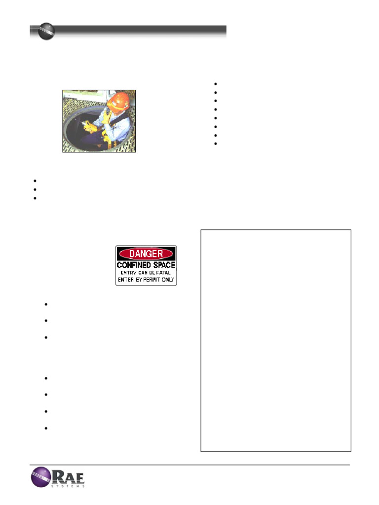 Atmospheric Testing in Confined Spaces | PDF | Combustion | Chemical ...