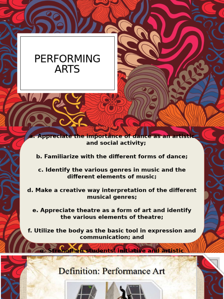 PERFORMING ARTS (Art Appreciation) | PDF