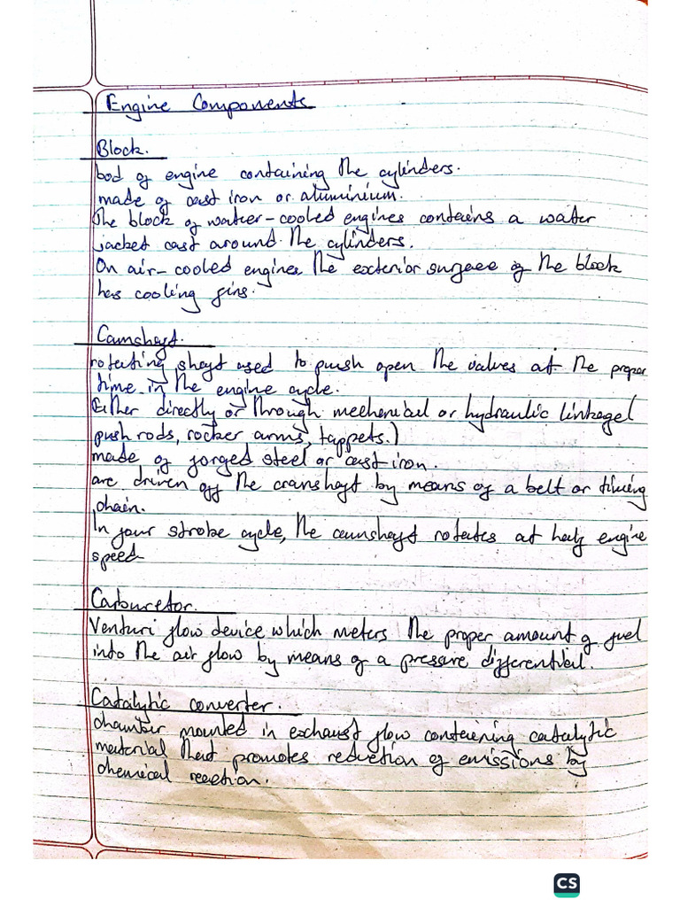 Engines Simplified Notes | PDF