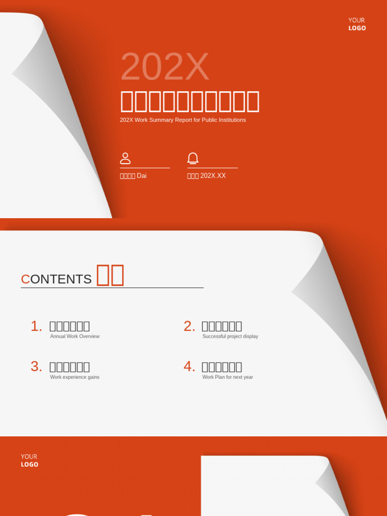 202X Work Summary Report For Public Institutions | PDF