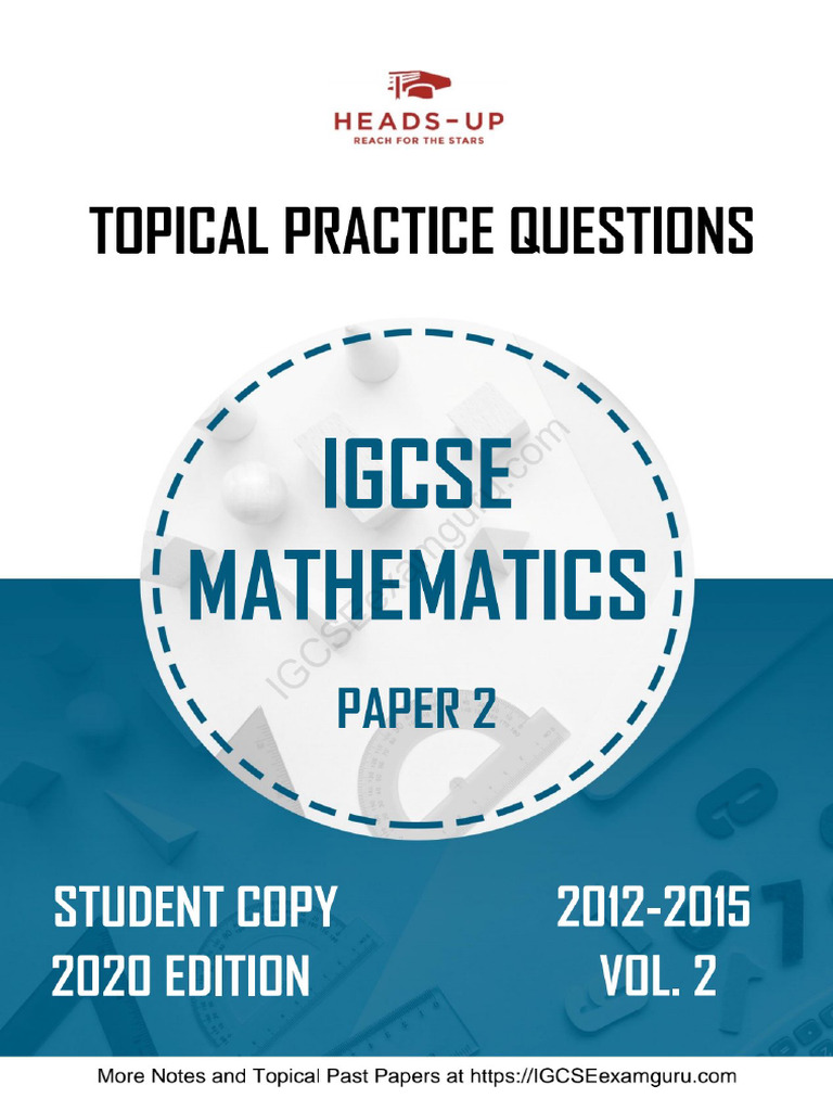 IGCSE Topical Past Papers Math P2 | PDF