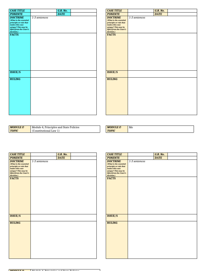 Template Cases | PDF