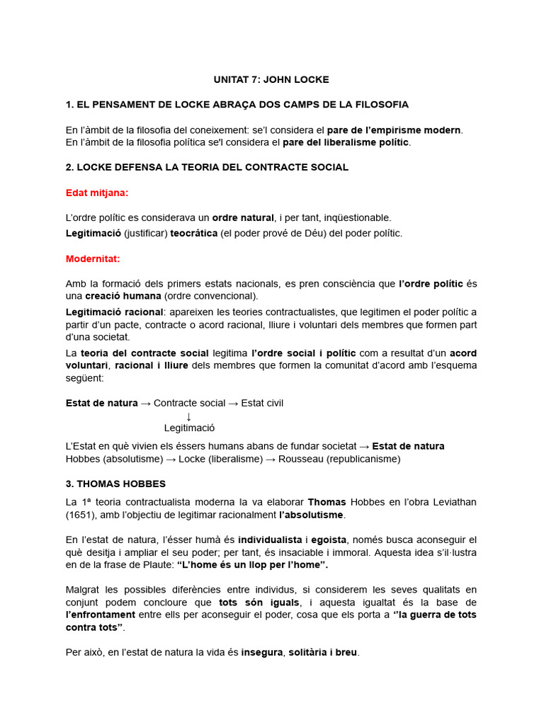 Còpia de Filosofia - Unitat 7 I 8 (Cinquè Examen) | PDF