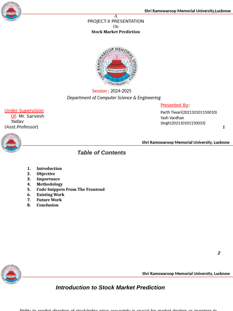 FINALPPT Project | PDF | Machine Learning | Prediction