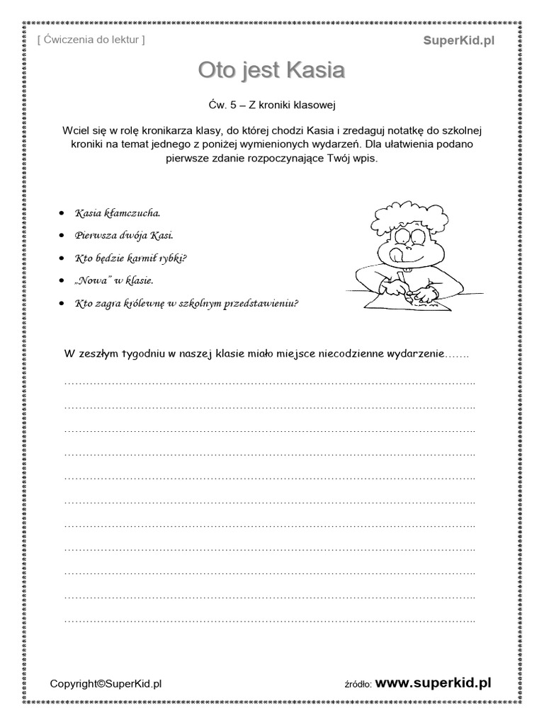 Lektury Oto Jest Kasia 5 | PDF