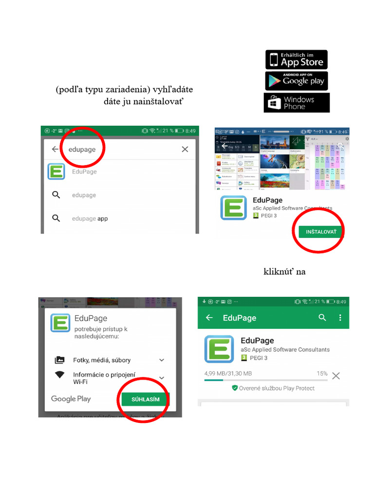 Navod Na Instalaciu EDUPAGE Aplikacie | PDF