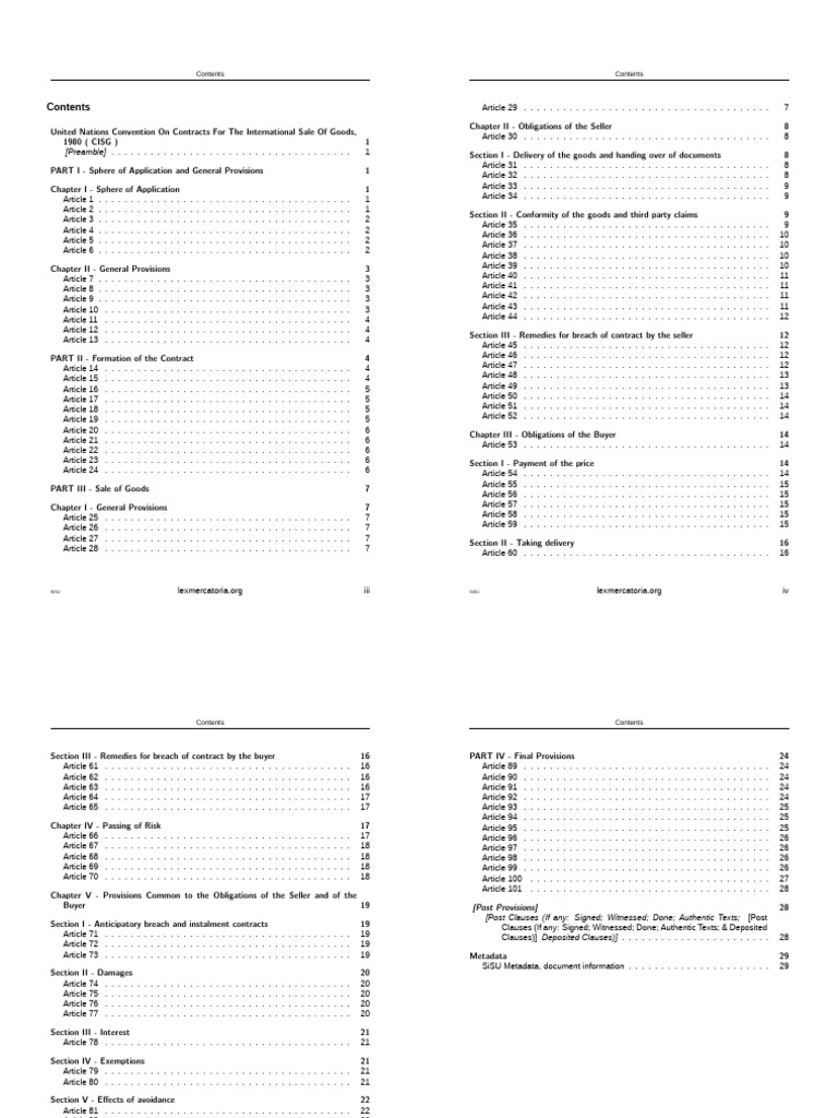 Công Ước Viên 1980 (CISG) | PDF | Offer And Acceptance | Consent