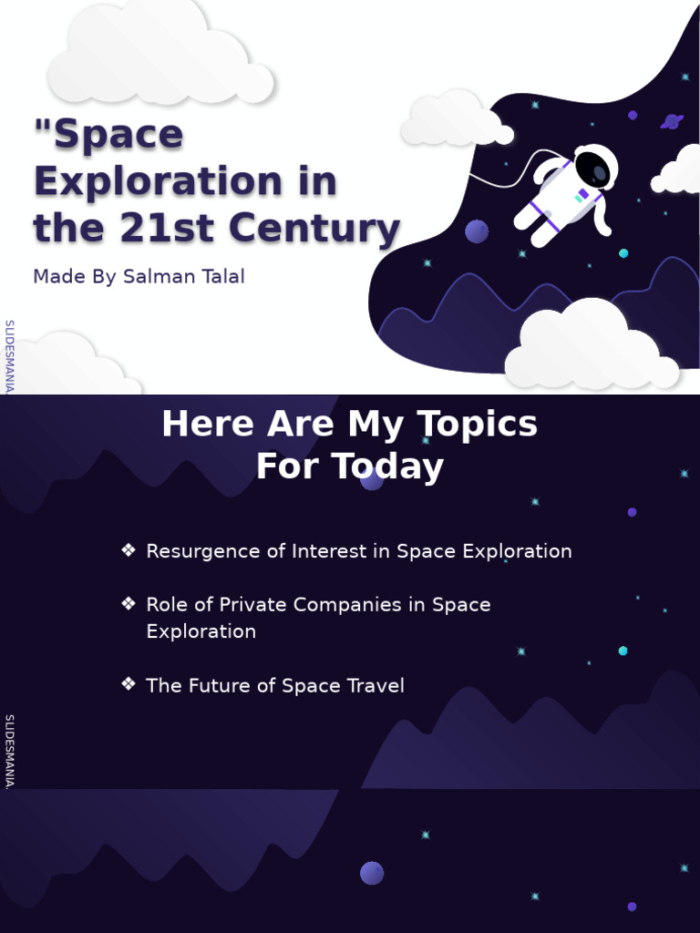 English Space Presentation | PDF | Outer Space | Space Exploration