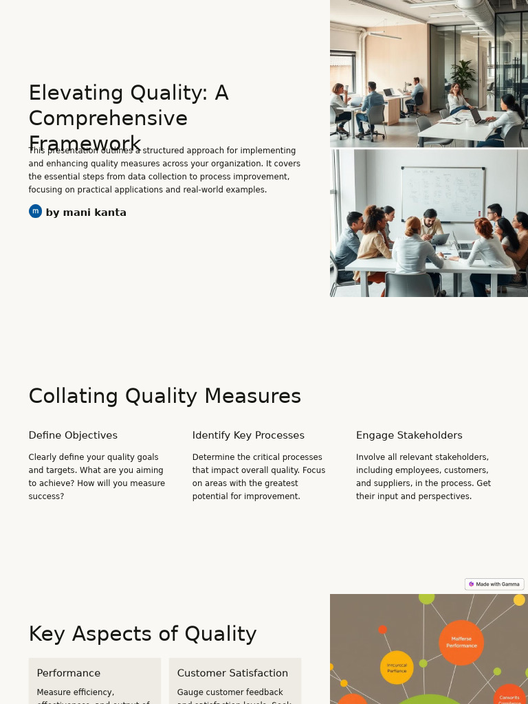 Elevating Quality A Comprehensive Framework | PDF | Business