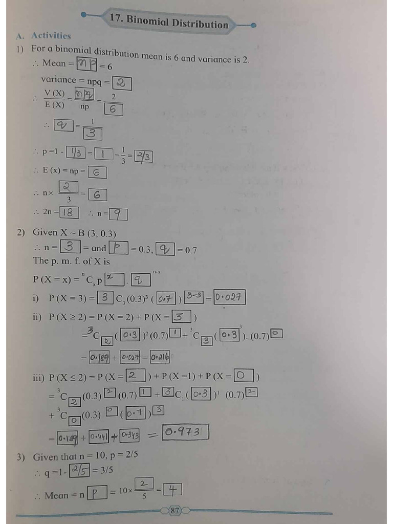 Binomial Distribution | PDF
